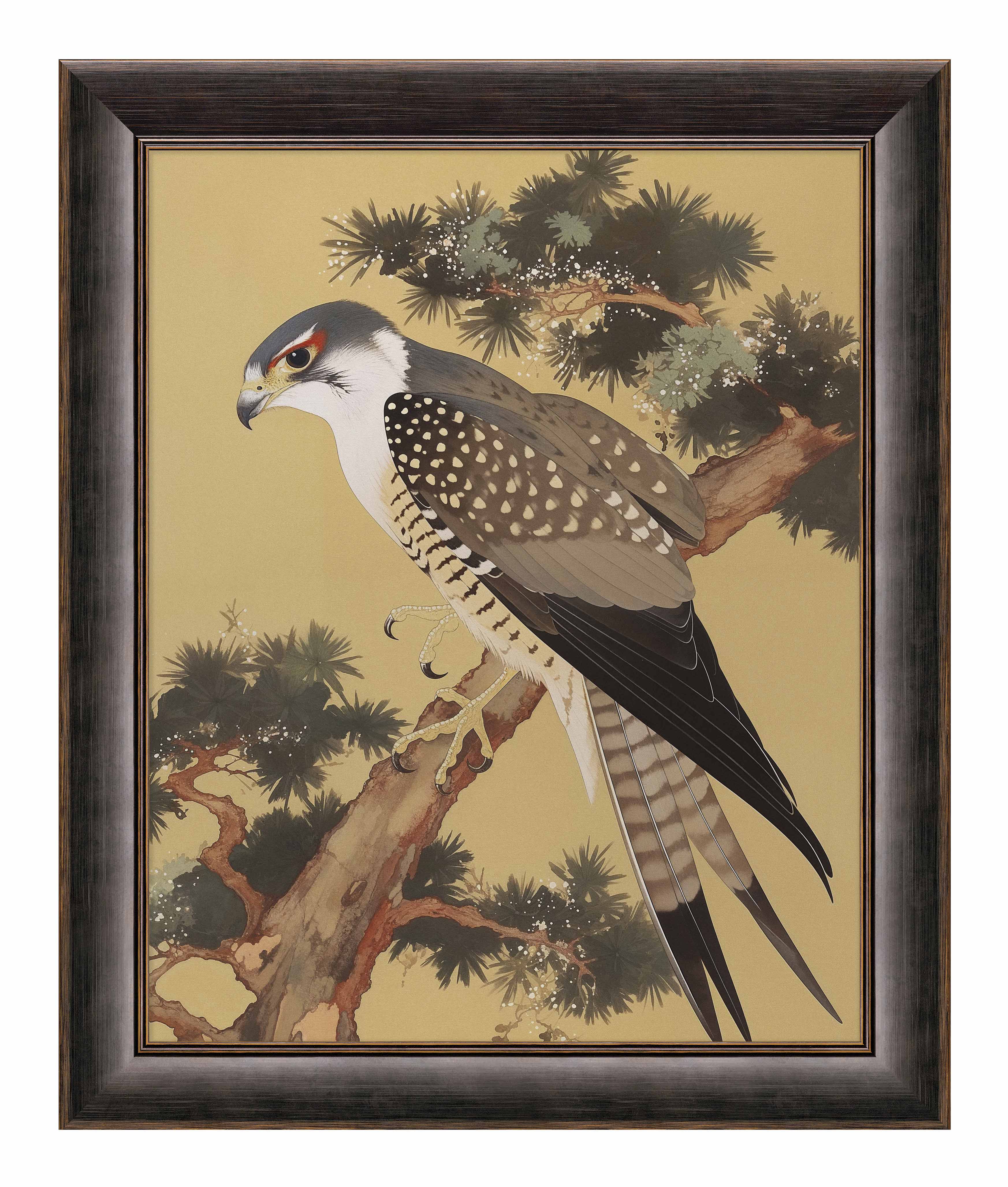 Graceful Sentinel - Falcon in Pine Grove - Limited Edition Canvas ...