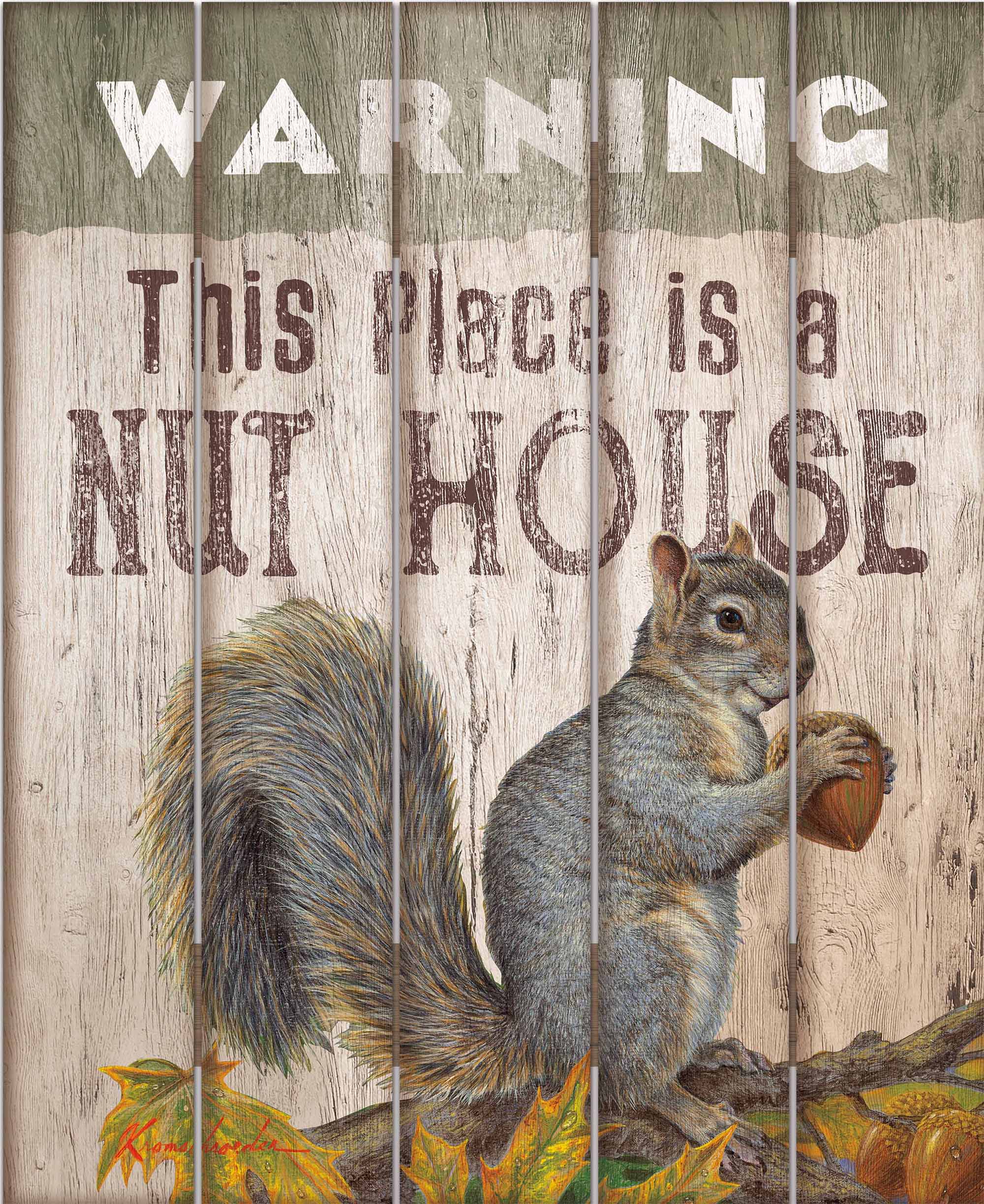 Nut House - Squirrel - 18" x 22" Pallet Wall Art Pallet Wall Art from ...