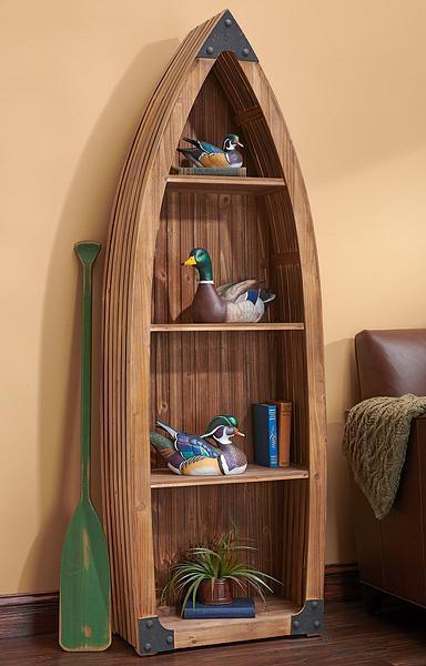Rustic Canoe Display Shelf – Wild Wings